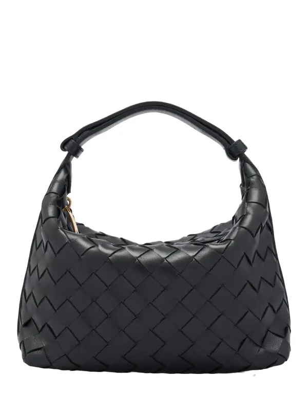 Bottega Veneta Intrecciato Leather Bag - Black