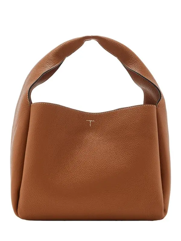 TOTEME Leather Bucket Bag - Brown