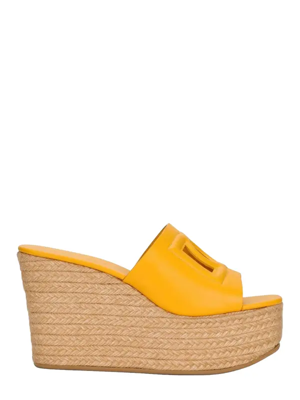 Dolce & Gabbana 110mm Cut-out Espadrilles - Yellow
