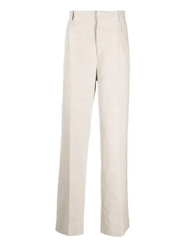 BOTTER Straight-leg Cotton-linen Trousers - Neutrals
