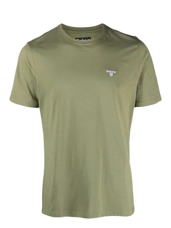 Barbour Logo-embroidered Cotton T-shirt - Green