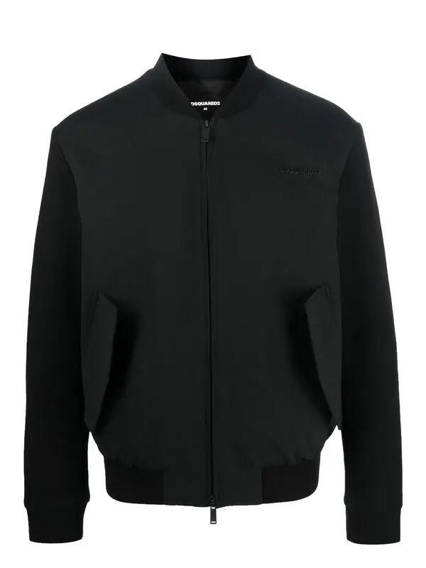 Dsquared2 Flap Pockets Bomber Jacket - Black