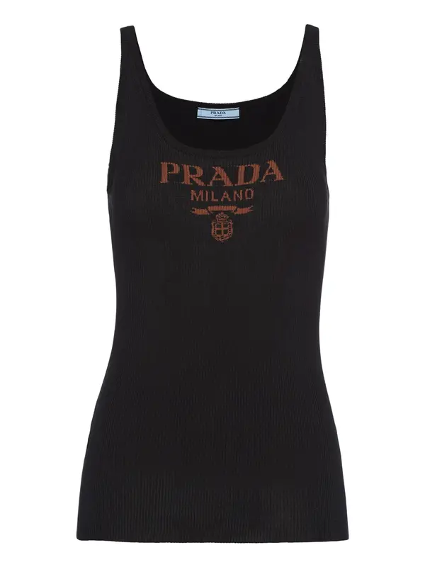 Prada Silk Tank Top - Black