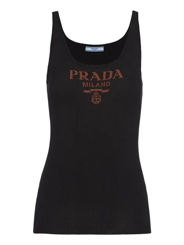 Prada Silk Tank Top - Black
