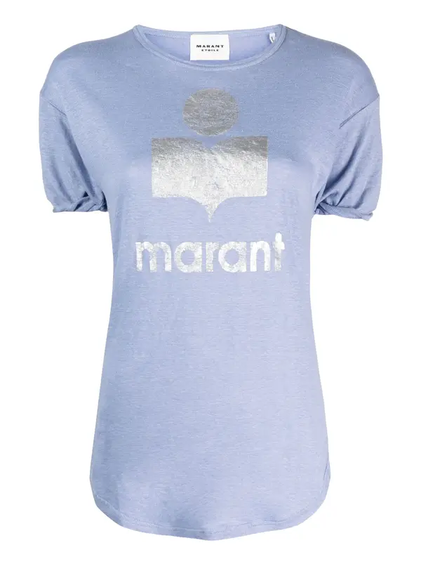 MARANT ETOILE Koldi Logo-print T-shirt - Blue