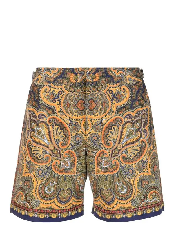 Orlebar Brown Bulldog Mystique Paisley Swim Shorts - Blue
