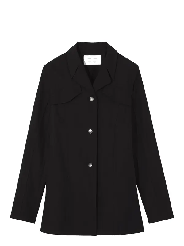 Proenza Schouler White Label Notched-lapels Blazer - Black