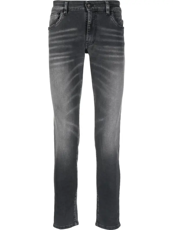 SALVATORE SANTORO Faded Skinny Jeans - Black