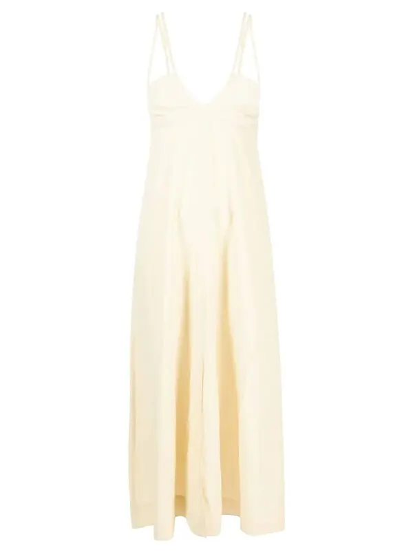 AERON Sasha Linen-blend Maxi Dress - Neutrals
