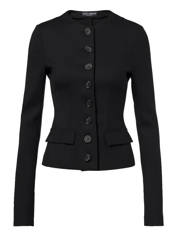 Dolce & Gabbana Wool-blend Blazer - Black