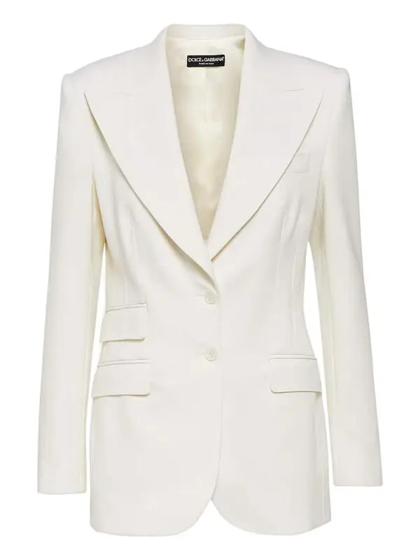 Dolce & Gabbana Wool-blend Blazer - White
