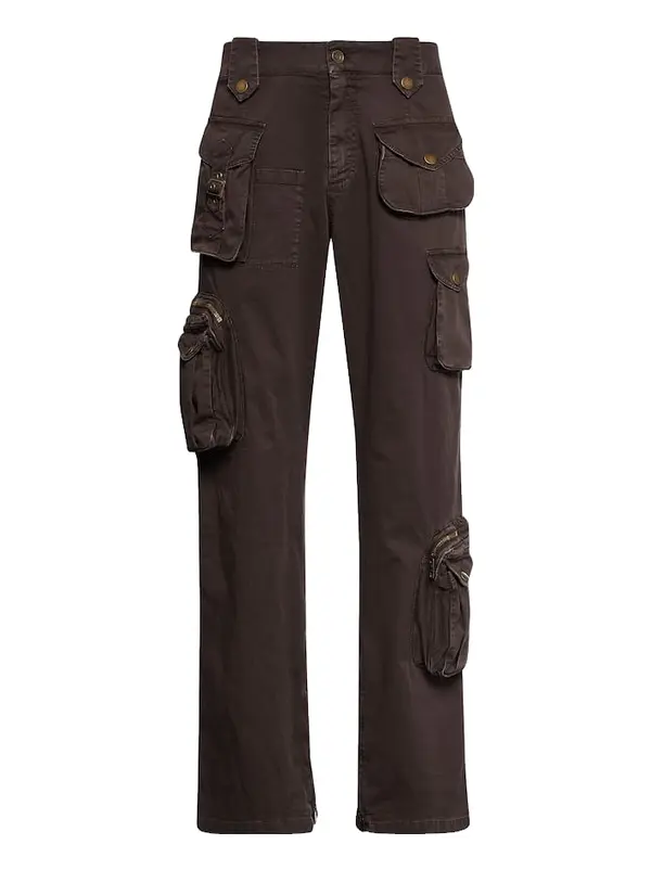Dolce & Gabbana Mid-rise Straight Cargo Pants - Brown