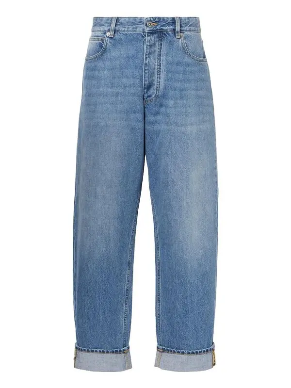 Bottega Veneta Mid-rise Straight Jeans - Blue