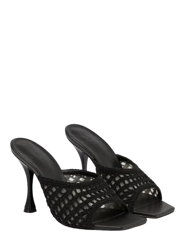 Magda Butrym Crystal-embellished Mules - Black