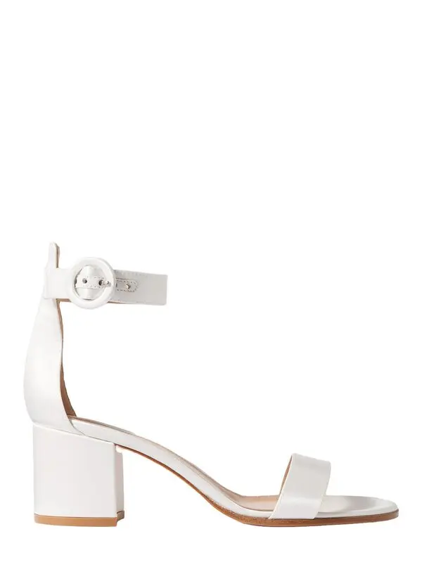 GIANVITO ROSSI Versilia 60 Satin Sandals - White