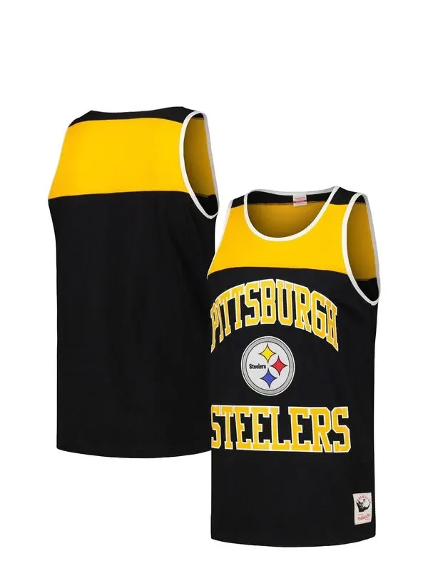 Mitchell & Ness Pittsburgh Steelers Heritage Colorblock Tank Top - Black