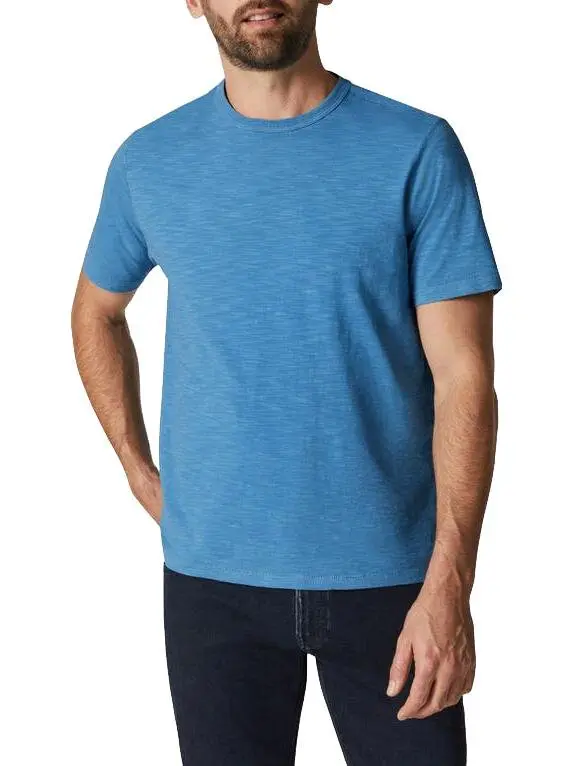 34 Heritage Slub Cotton Crewneck T-shirt - Vallarta Blue