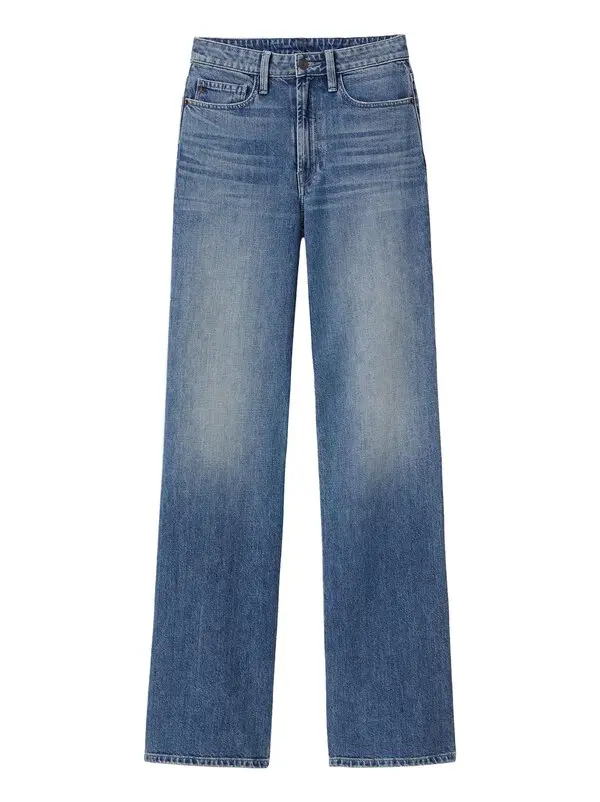 Lafayette 148 New York Denim High-rise Wide-leg Jeans - Faded Skyline