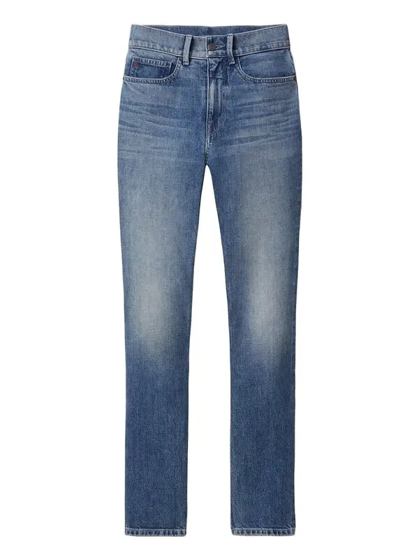 Lafayette 148 New York Reeve High-rise Straight Leg Jeans - Faded Skyline