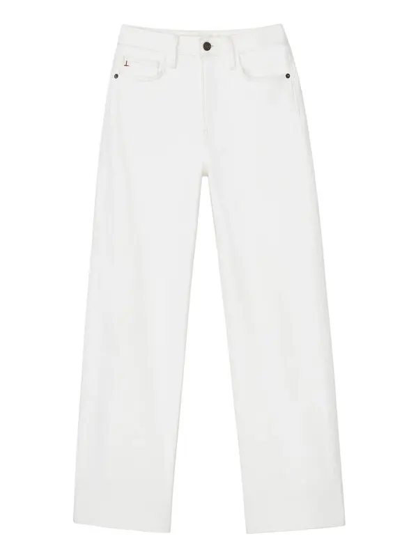 Lafayette 148 New York Denim Wyckoff Jeans - Washed Plaster