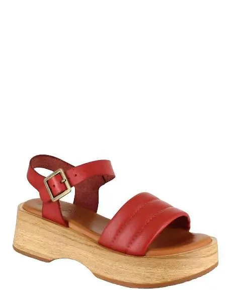 CANDIE'S Elisa Platform Sandal - Burnt Orange