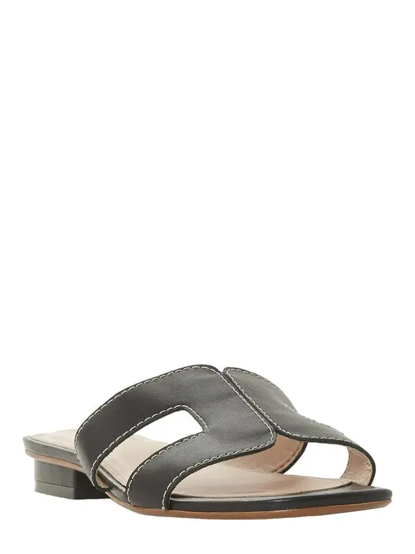 Dune London Loupe Slide Sandal - Black