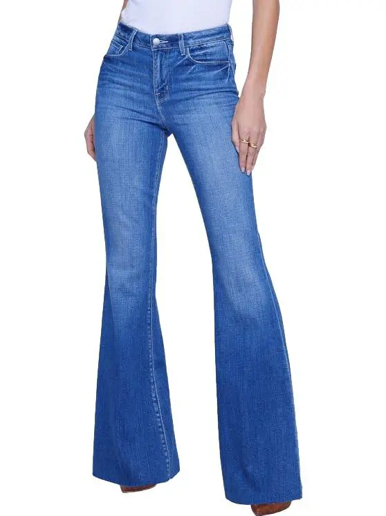 L'Agence Sera High-waist Flare Jeans - Bordello