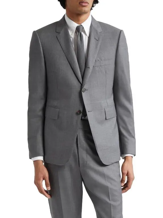 Thom Browne Fit Super 120s Wool Twill Sport Coat - Medium Grey