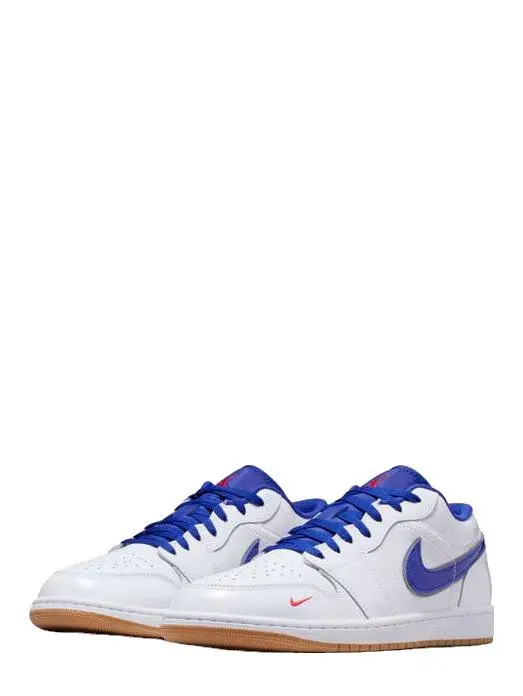 JORDAN Air 1 Low Se Basketball Sneakers - White/old Royal/gum Yellow