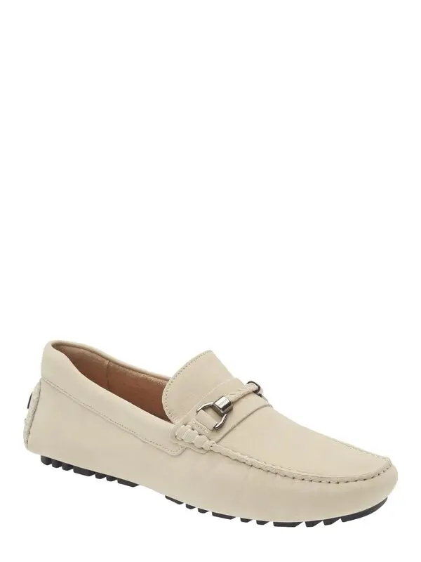 Nordstrom Barrett Braided Bit Leather Driving Shoe - Beige Ivory