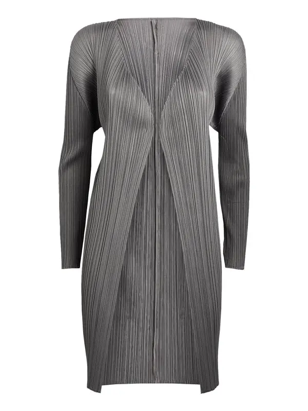 Issey Miyake Basics Longline Cardigan - Grey