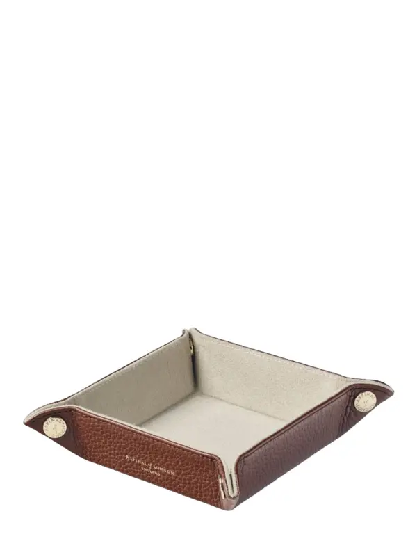 ASPINAL OF LONDON Mini Leather Tidy Tray - Brown