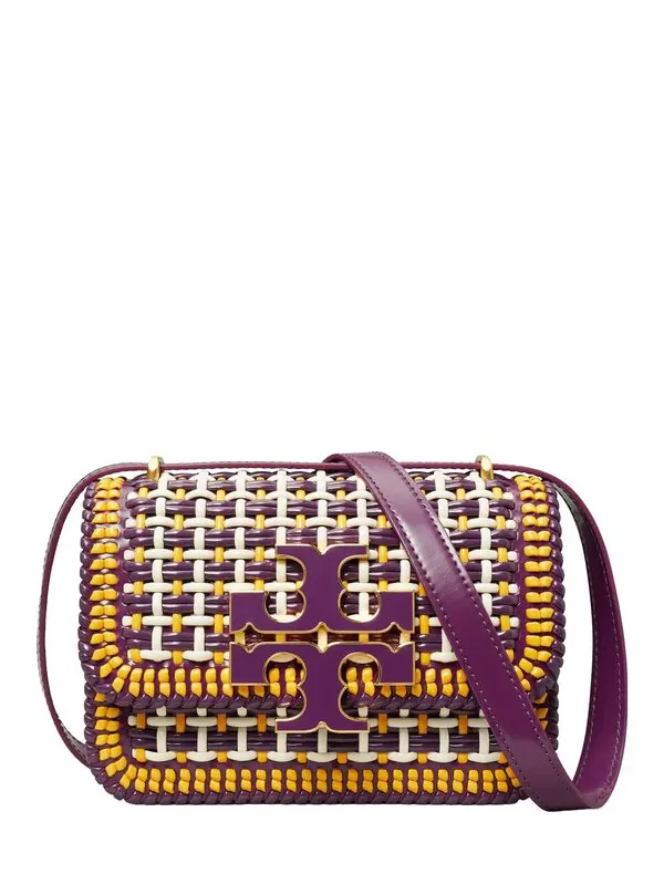 Tory Burch Eleanor Bistro Crossbody Shoulder Bag - Grape