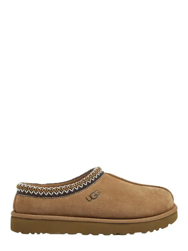 UGG Tasman Suede Flatform Slippers - Tan