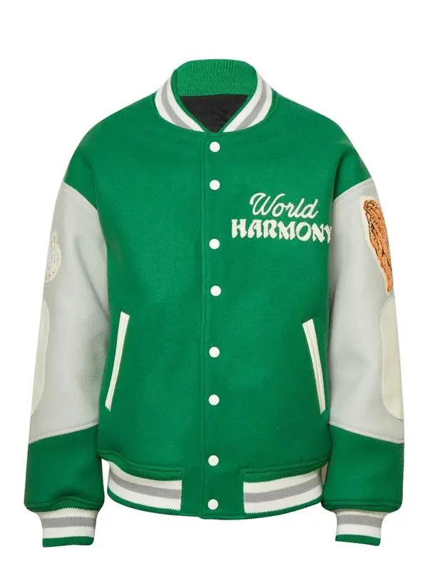 SAINT MXXXXXX Varsity Jacket - Green