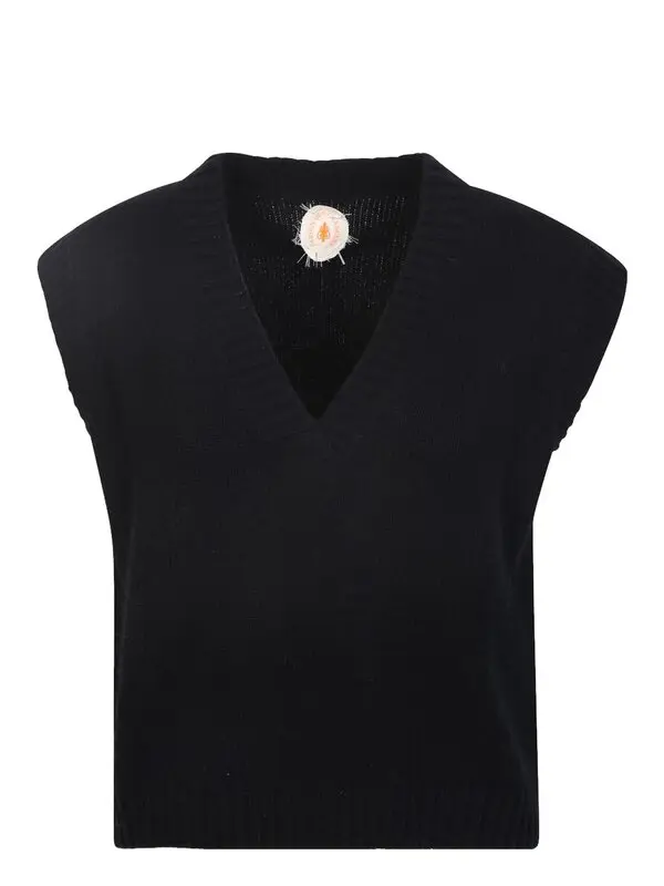 JARDINS DES ORANGERS Cashmere Vest - Black