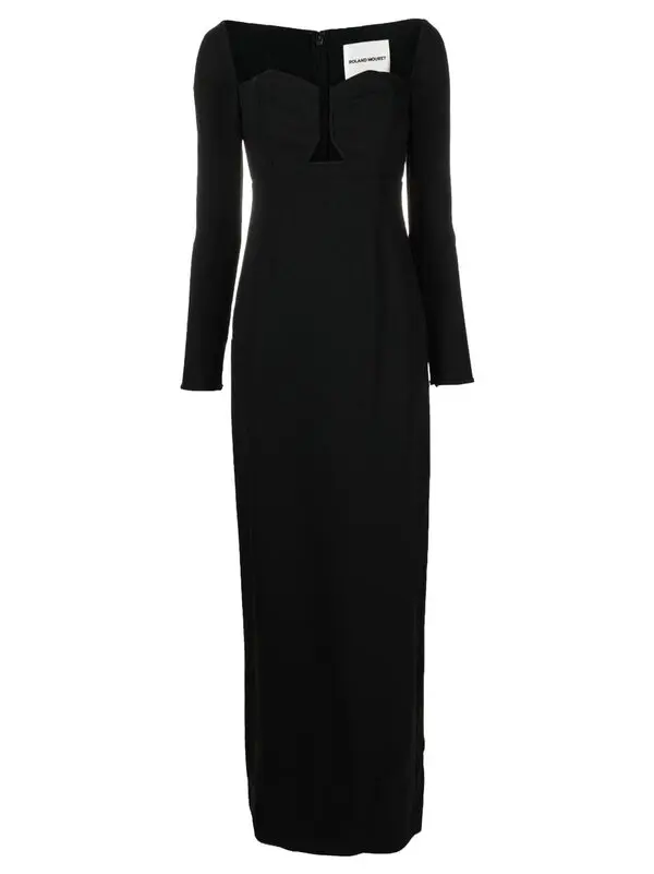 Roland Mouret Cut-out Cady Maxi Dress - Black