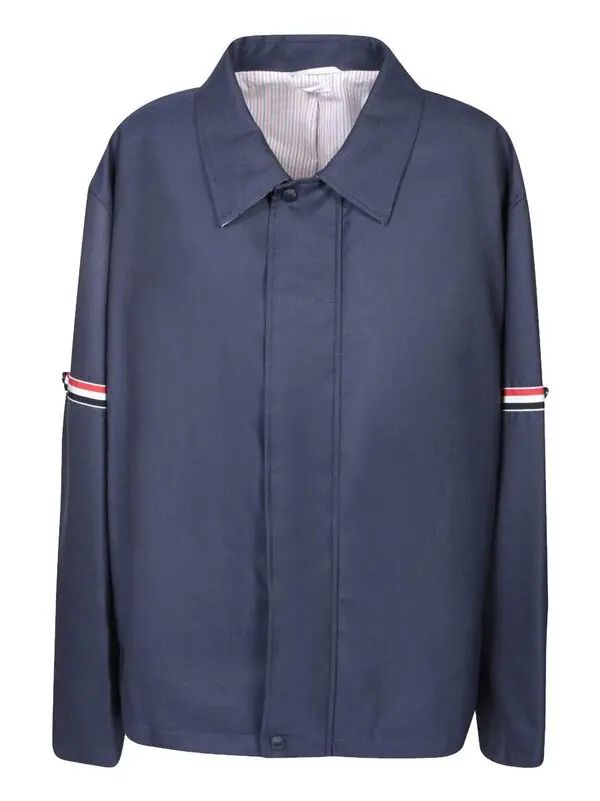 Thom Browne Striped Blazer - Blue