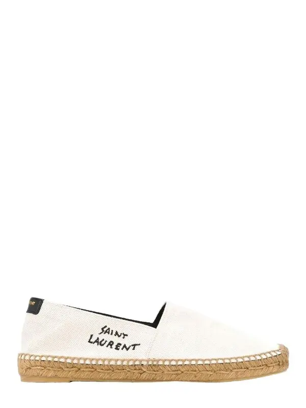 Saint Laurent Signature Canvas Espadrilles - Beige