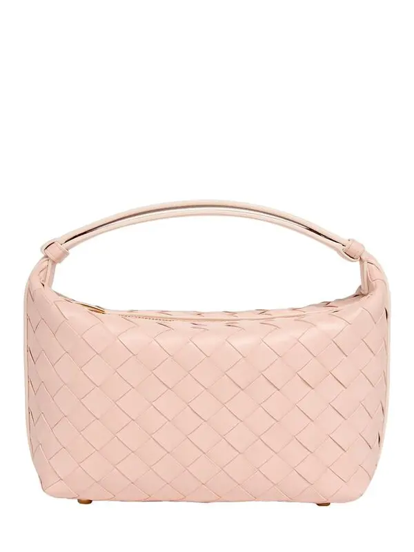 Bottega Veneta Mini Wallace Top Handle Bag - Cameo