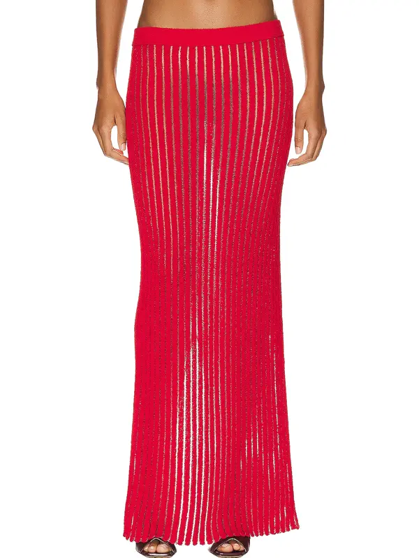 Bottega Veneta Stripes Long Skirt - Vernis