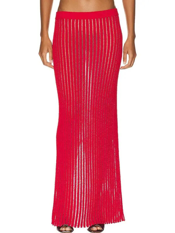 Bottega Veneta Stripes Long Skirt - Vernis