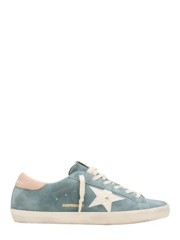 Golden Goose Superstar Mixed Leather Low-top Sneakers - Silver/blue/butter/rose Dust