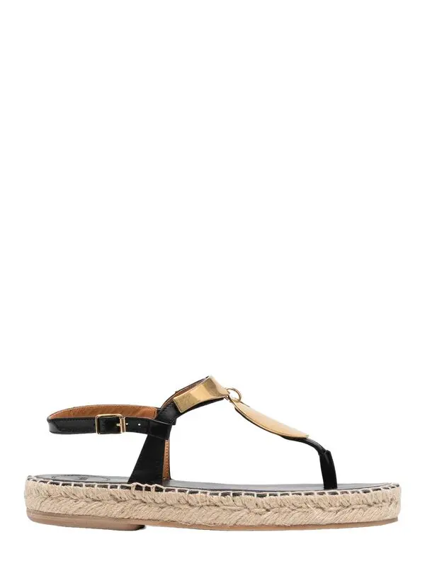 Chloé Pema Flat Sandals - Black