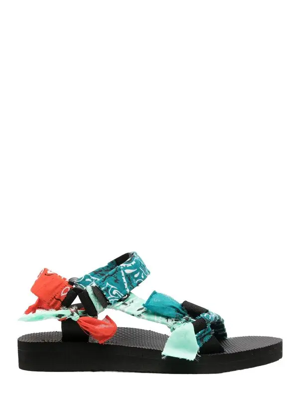 ARIZONA LOVE Trekky Mix Bandana Print Sandals - Blue