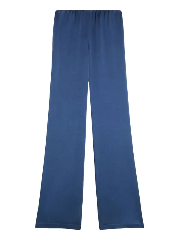 Ami High-waisted Wide Leg Trousers - Blue