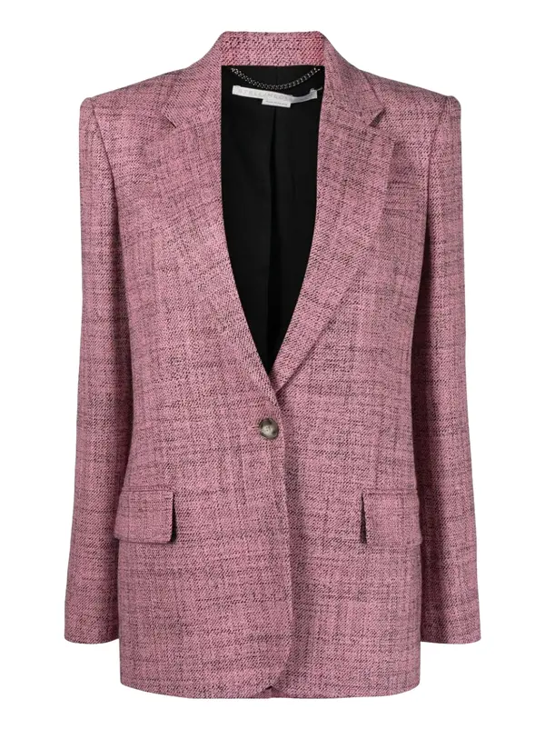 Stella McCartney Single-breasted Wool Blazer - Pink