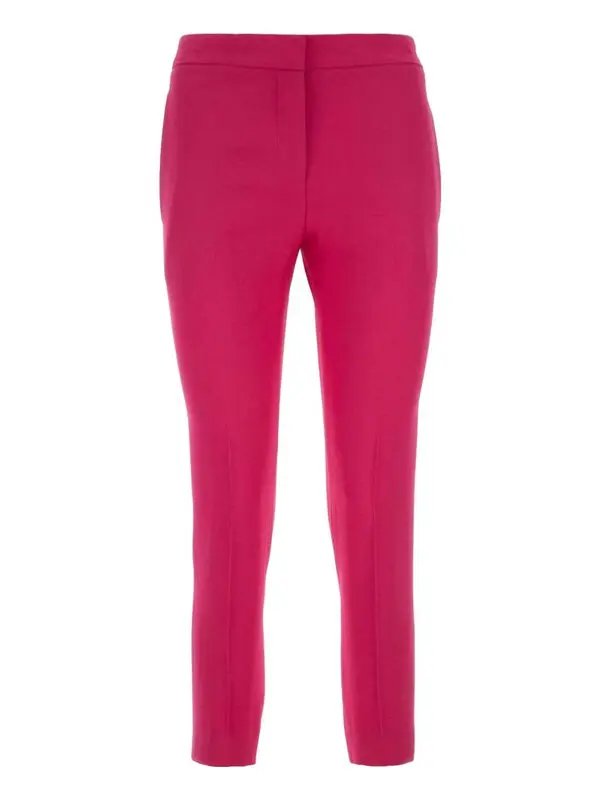 Alexander McQueen Cropped Straight-leg Trousers - Pink
