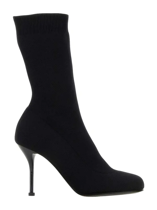 Alexander McQueen Knit 90mm Boots - Black