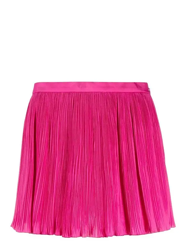 Red Valentino Flared Pleated Shorts - Pink
